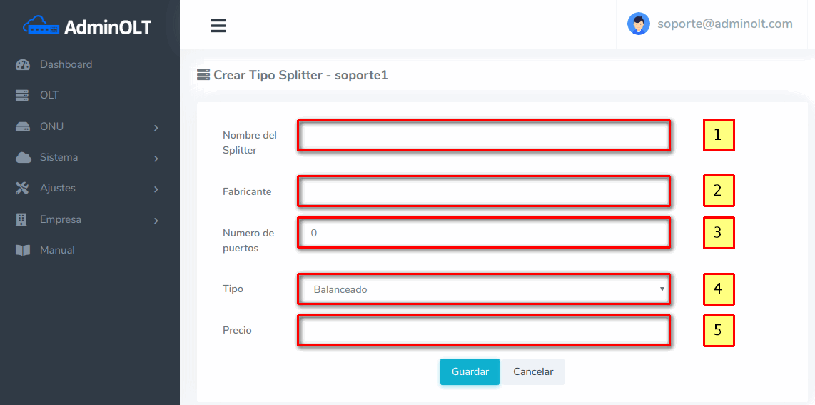 Configuración - adminolt.com